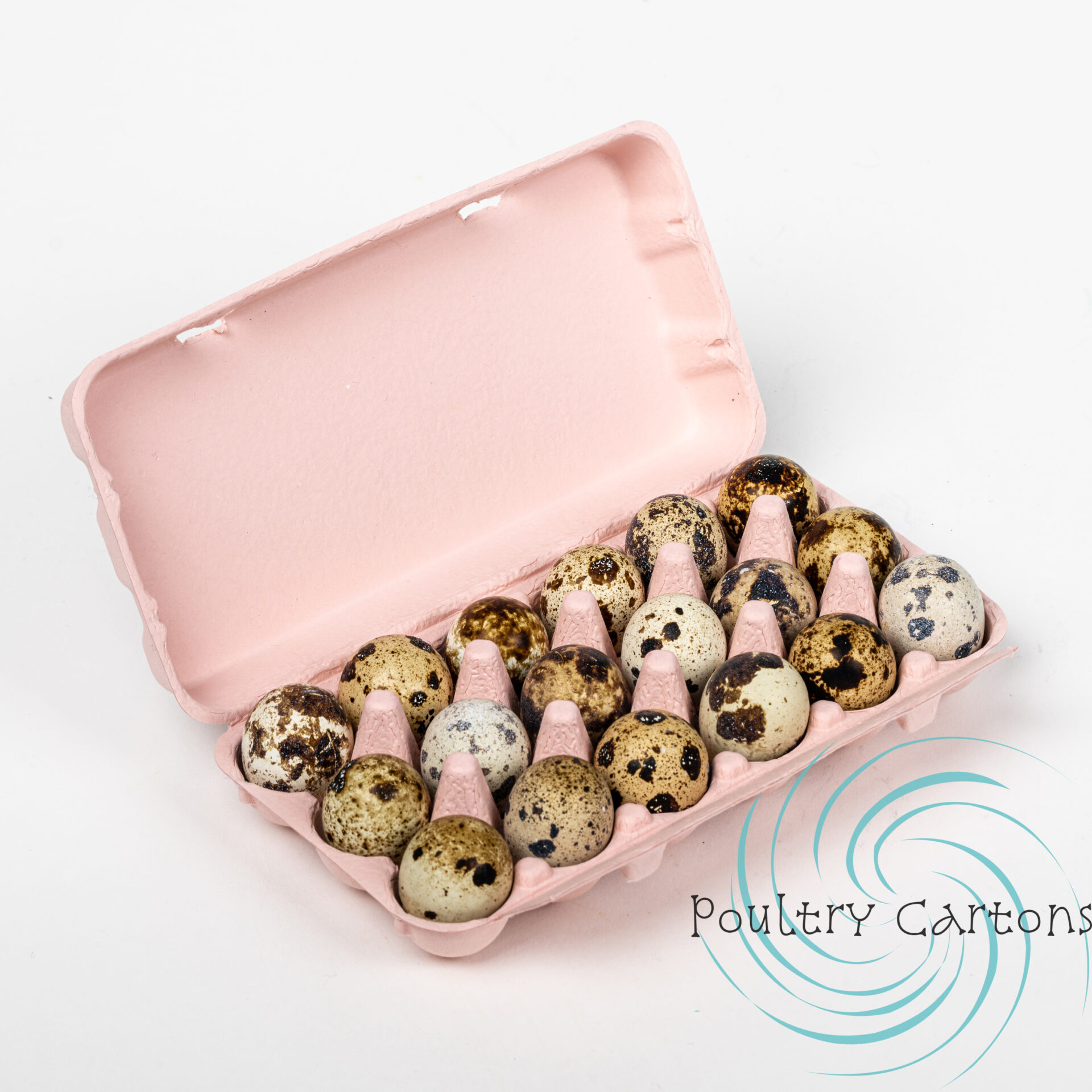 Pink 18 Quail Egg Cartons | Poultry Cartons