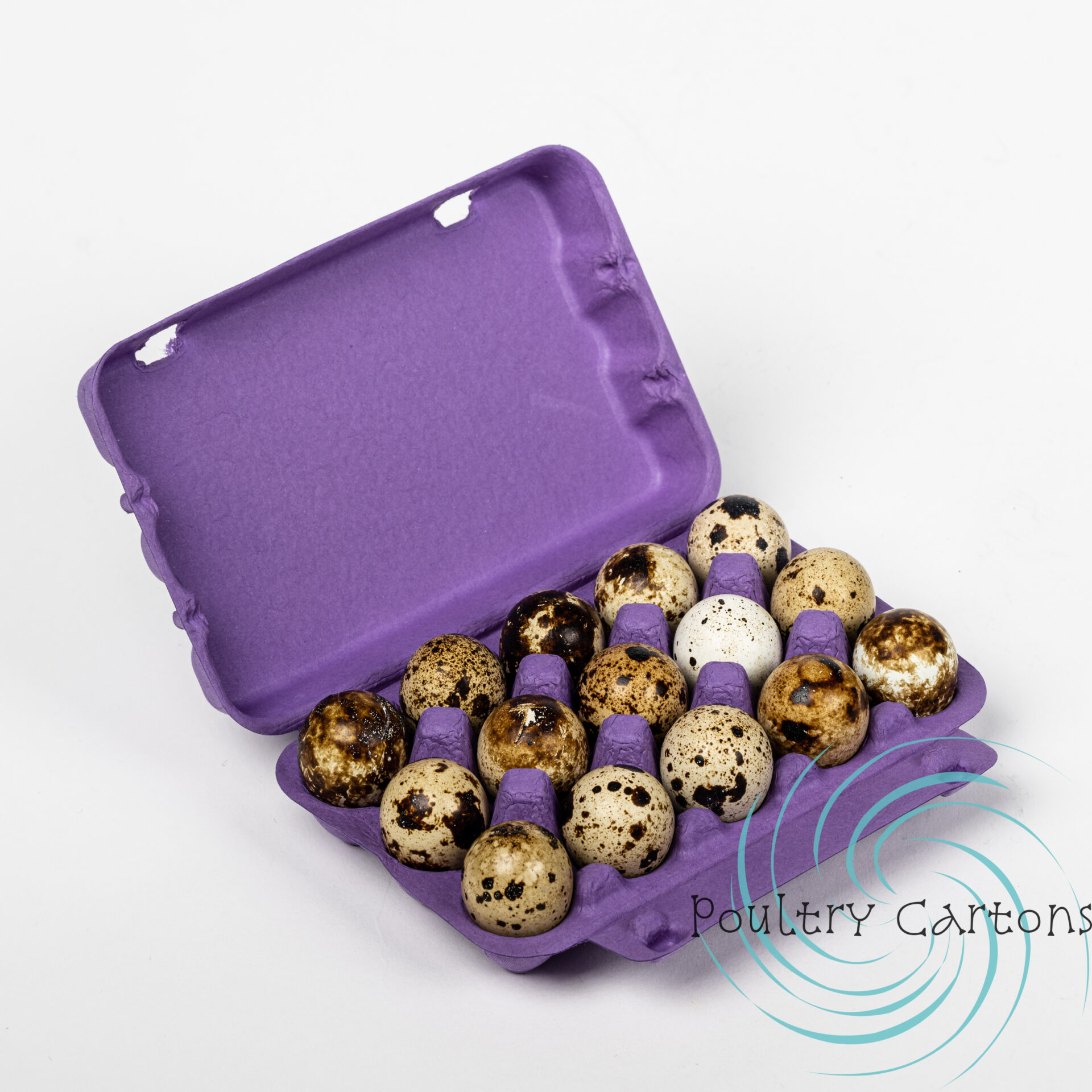 Purple Quail Egg Cartons (15 eggs) | Poultry Cartons