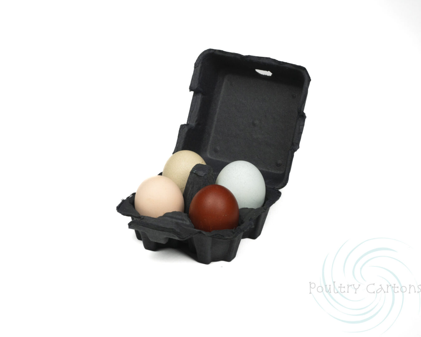 Black 4 Egg Cartons | Poultry Cartons