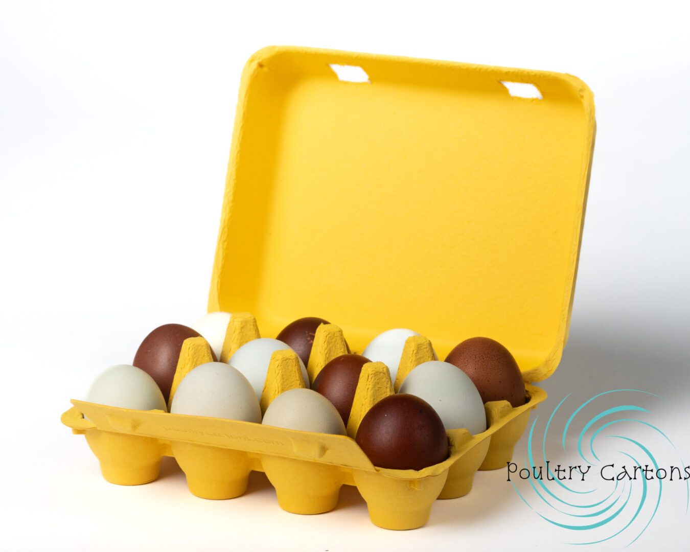 Sunny Side Up Yellow Square Egg Cartons | Poultry Cartons