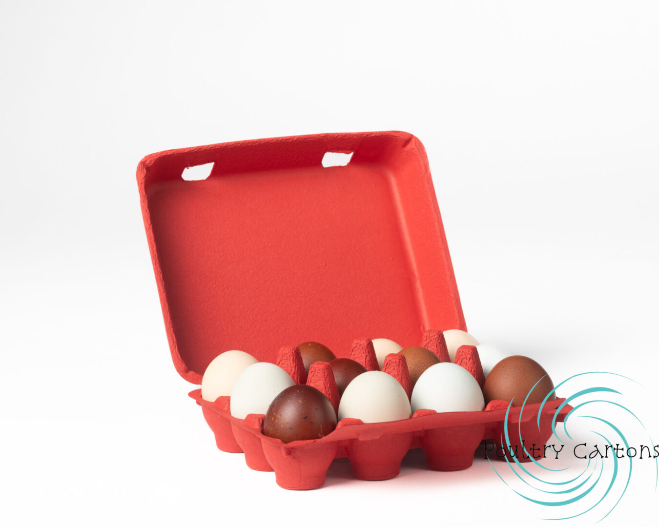 Poppy Red Square Egg Cartons | Poultry Cartons