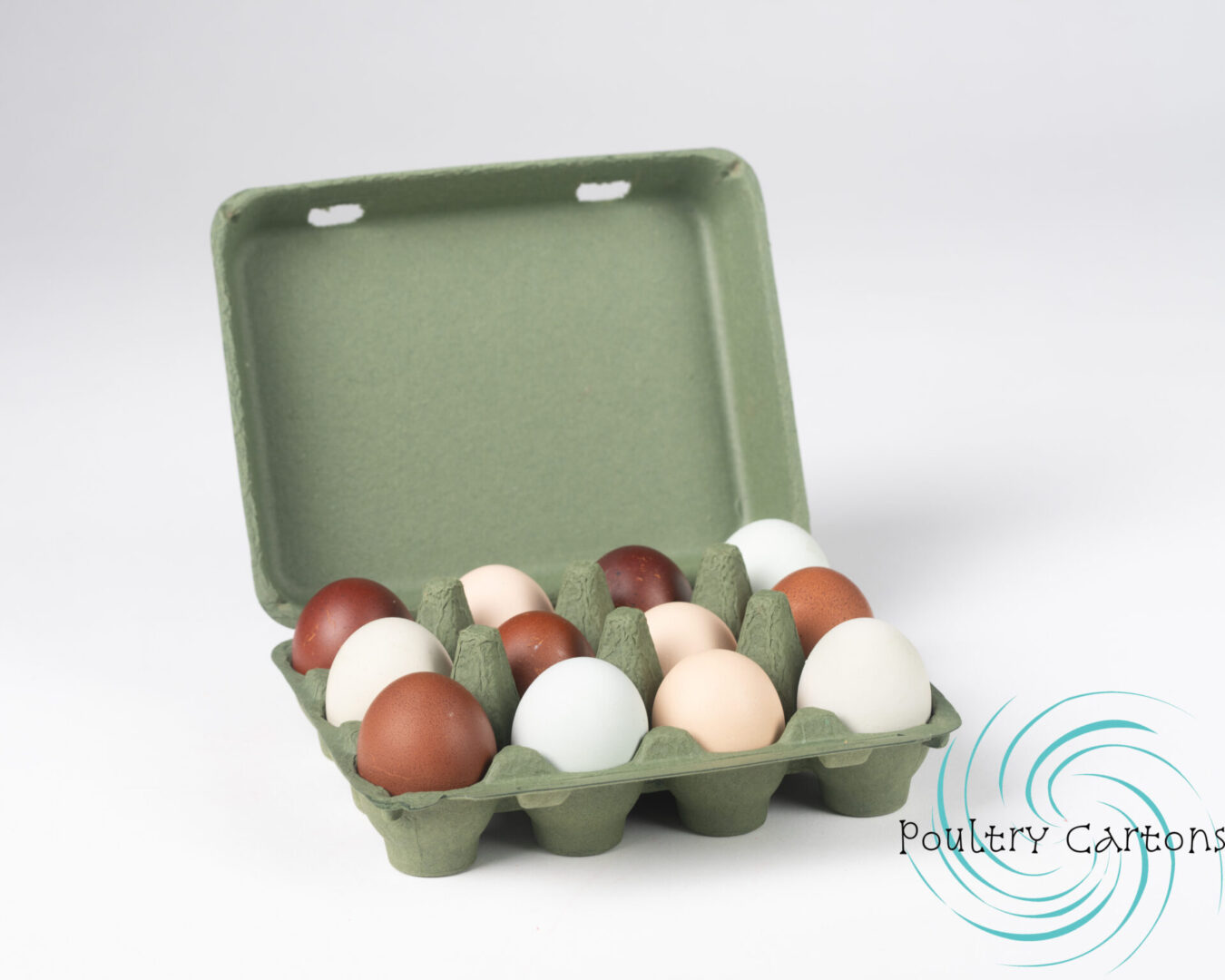Kelsey Green Square Egg Cartons | Poultry Cartons